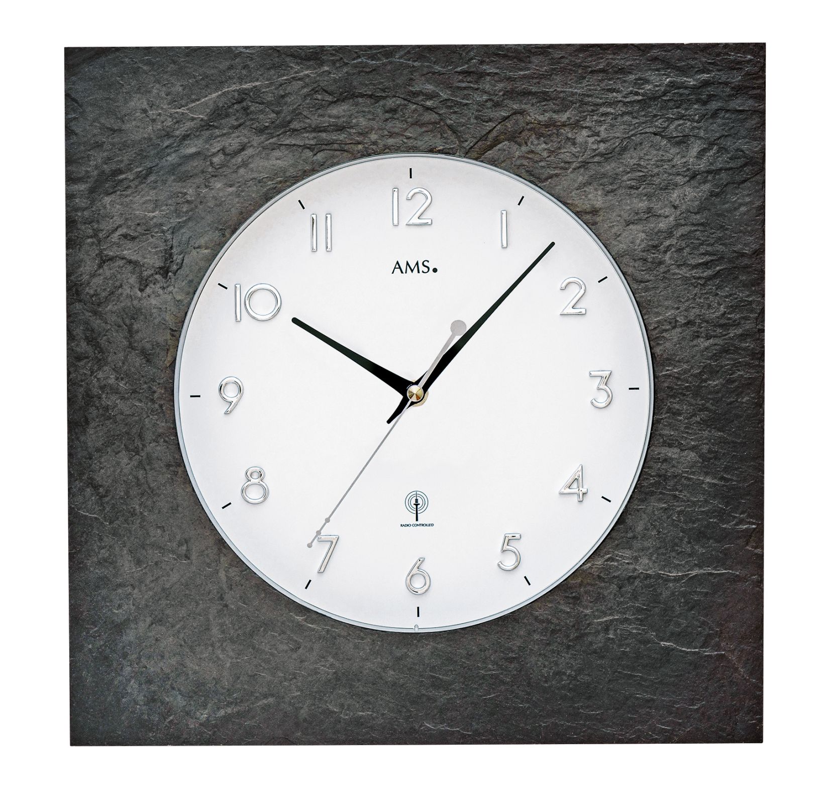 Radio clock at Flume technology | Model AMS radio-controlled wall clock ...